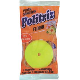 Pedra Sanitária Politriz 25g Floral Serrinha