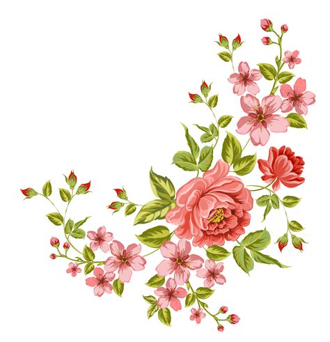 Flower Clip Art Corner Flower Png Download 14171468 Free