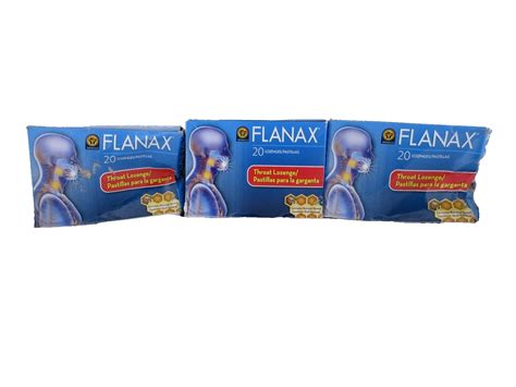 Flanax Throat Lozenges W Natural Honey Read More 20 Ct Each 3 Pk