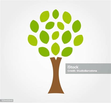 生態樹圖示向量圖形及更多剪裁圖圖片 剪裁圖 商標 圓形 Istock