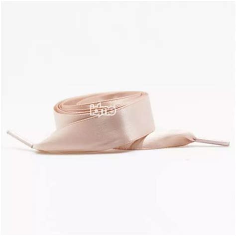 Nude Pink Satin Ribbon Shoe Laces L Id Me Co Uk