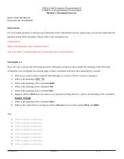 Module 1 Checkpoint Docx ENGG1340 Computer Programming II COMP2113