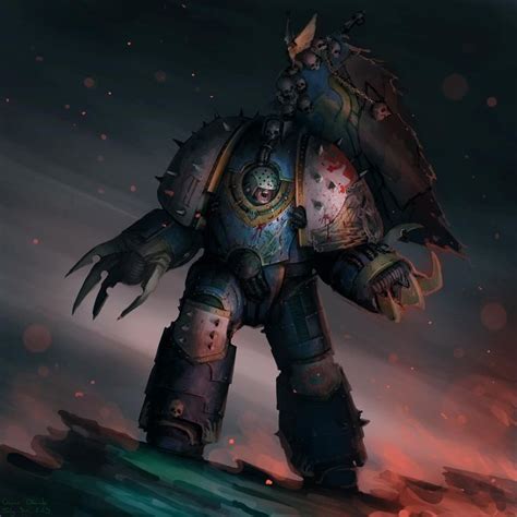 Hounds Of Morkai 40k Chaos Dreadclaw Chaos Dreadnought Art