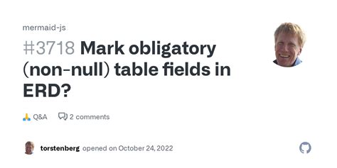 Mark Obligatory Non Null Table Fields In Erd · Mermaid Js · Discussion 3718 · Github