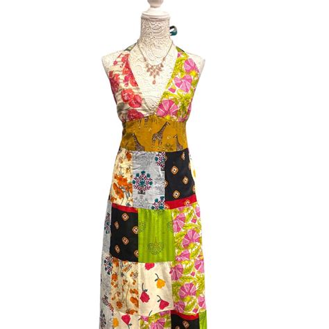 Patchwork Dress Etsy