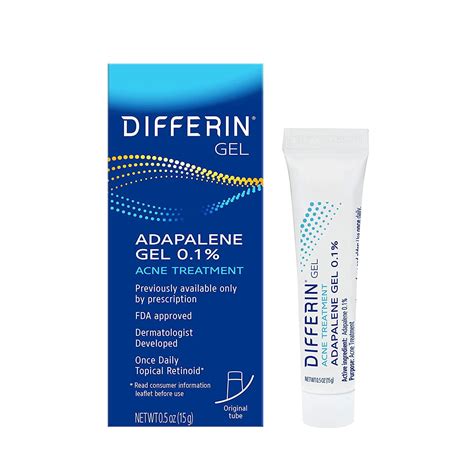 Differin Acne Treatment Gel Day Supply Adapalene G Walmart Com