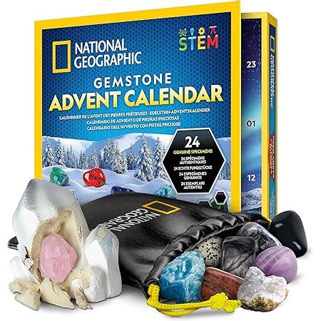 NATIONAL GEOGRAPHIC Edelstein Adventskalender Adventskalender für Kinder mit