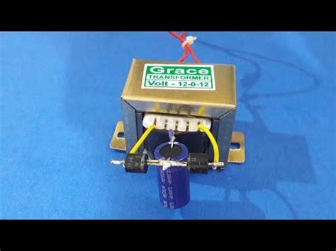 Make V DC Supply Using Transformer Electronics Projects For Beginners Power