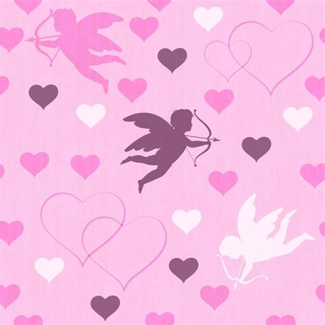 Premium Vector Cupid Seamless Pink