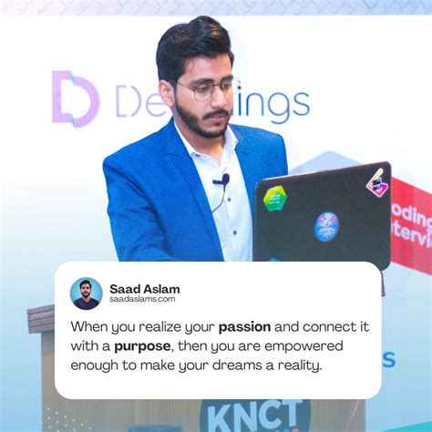 Connect Your Passion With Purpose Saad Aslam