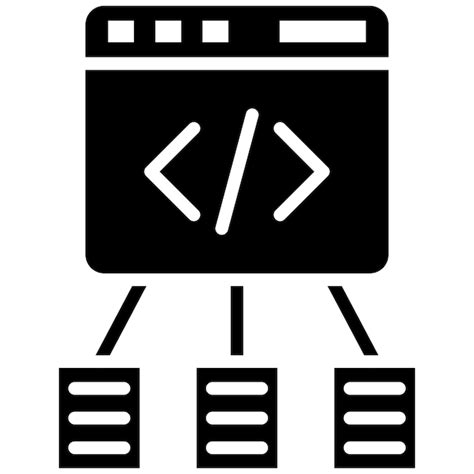 Premium Vector Code Framework Vector Illustration Style