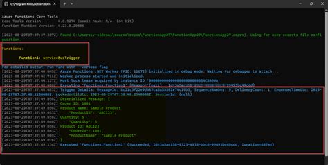 C Errors After Upgrading Azure Function To Net 7 For A Service Bus