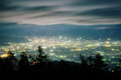 甲府盆地夜景 ピクスポット 絶景・風景写真・撮影スポット・撮影ガイド・カメラの使い方