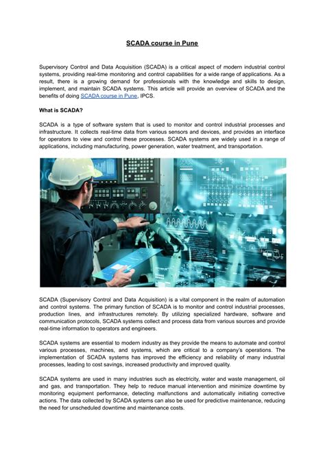 Ppt Scada 1 Scada Course In Pune Powerpoint Presentation Free Download Id11997691