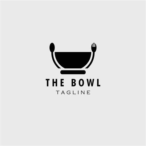 Bowl Logo Vector Illustration Design Use Stock Vector Royalty Free