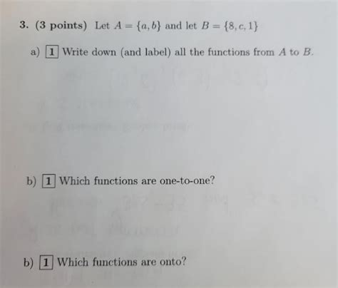 Solved 3 3 Points Let A Ab And Let B 8c1 A Write