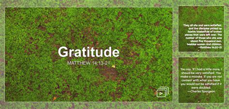 Gratitude Sermon By Sermon Research Assistant Matthew 1413 21