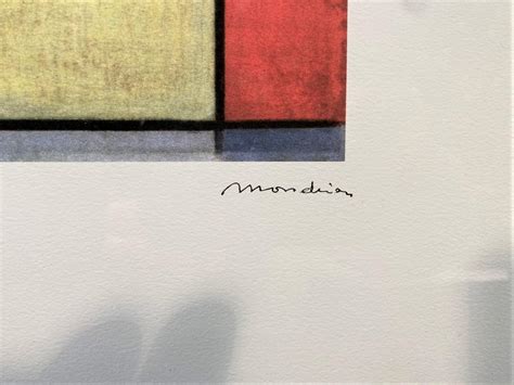 Lot PIET MONDRIAN 1872 1944 LIMITED EDITION SIGNED COLOR LITHOGRAPH