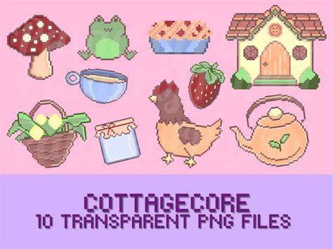 Cottagecore Clip Art Images Cottage Core Icons Twitch Assets Cute