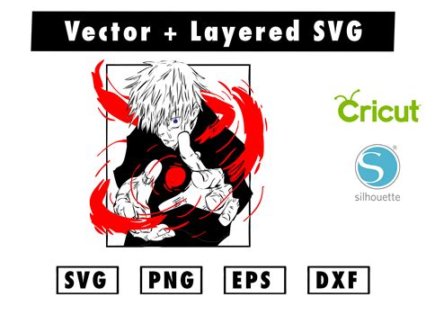 Anime Jujutsu Kaisen Svg Png Files For Cricut Machine Ani Inspire