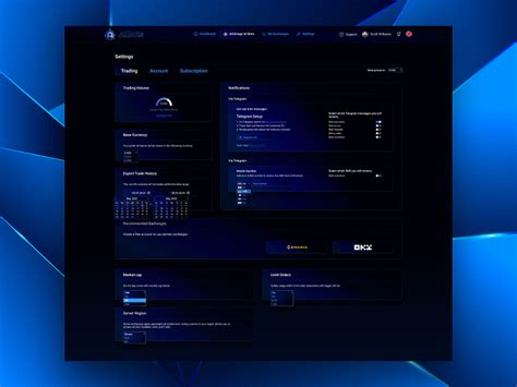 Ai Powered Crypto Trading Strategy Bot Ui Ux Settings Dashboard By Extej Ui Ux Design Agency On