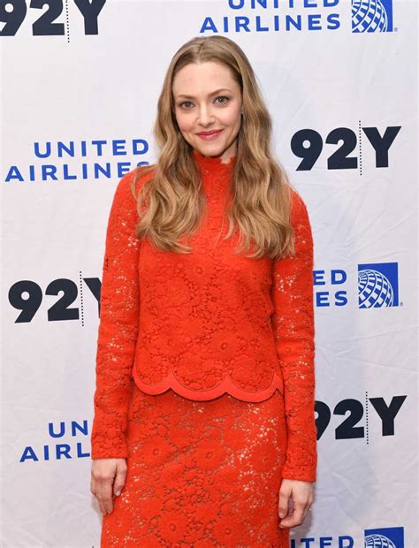 Amanda Seyfried In A Red Dress Attends The Dropout Screening And
