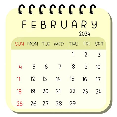 February 2024 Calendar Calendar 2024 Calendar Year 2024 Monthly