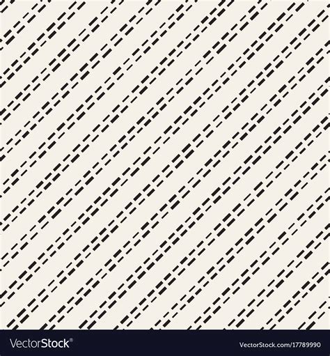 Black And White Irregular Dashed Lines Pattern Vector Image