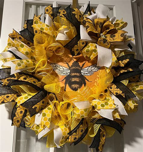 Bee Wreath Everyday Wreath Queen Bee Wreath Summer Wreath Gnome Bee