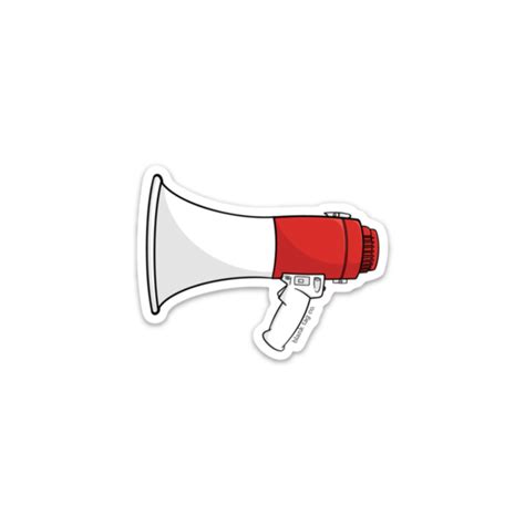 The Megaphone Sticker Blank Tag Co