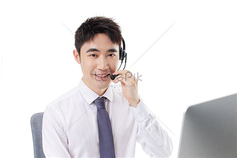 청년 비즈니스 고객 응대 이미지 사진 무료 다운로드 Lovepik