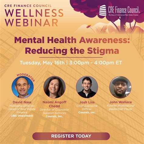 Cre Finance Council On Linkedin Mental Health Awareness Reducing The