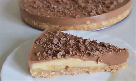 სწრაფი შოკოლად ბანანის ტორტი ცხობის გარეშე