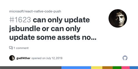 Can Only Update Jsbundle Or Can Only Update Some Assets Not All Assets · Issue 1623 · Microsoft
