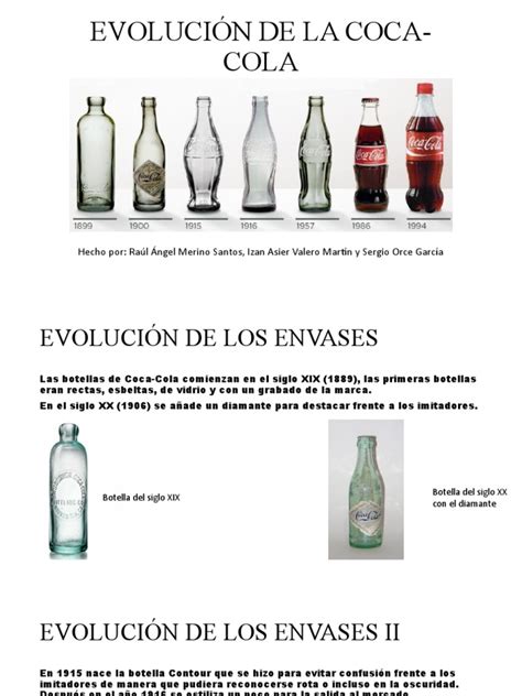 Evolución De Los Envases De Coca Cola Pdf