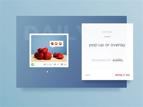 Pop Up Overlay Daily UI 016 By Kelly Harrop On Dribbble