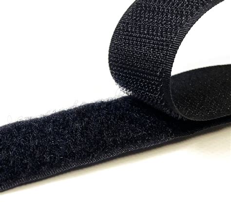 100mm Sew On Hook And Loop Interlocking Tape Black White Sewing Crafts