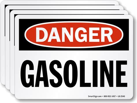 Gasoline Labels