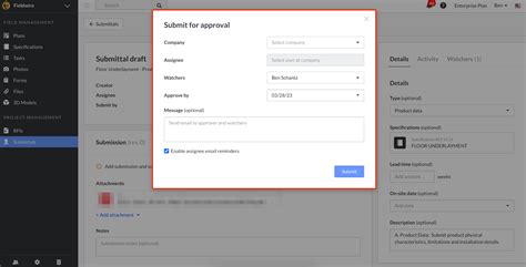 Introduction To The Submittals Workflow In Fieldwire Knowledge Base
