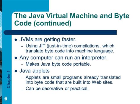 1 Sections Java Virtual Machine And Byte Code Fundamentals Of Java Ap