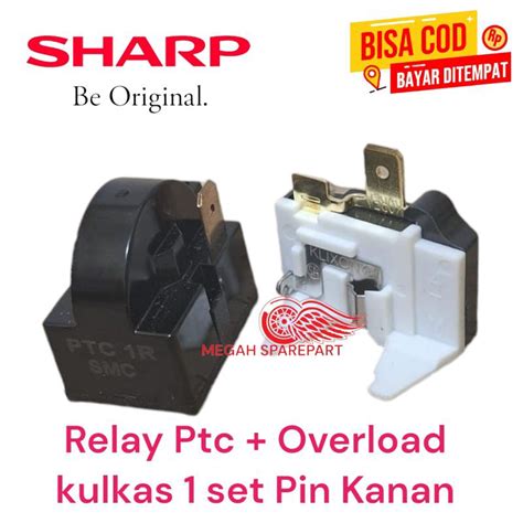 Jual Relay PTC Overload Kulkas SHARP Pin Kanan Dan Pintu Shopee Indonesia