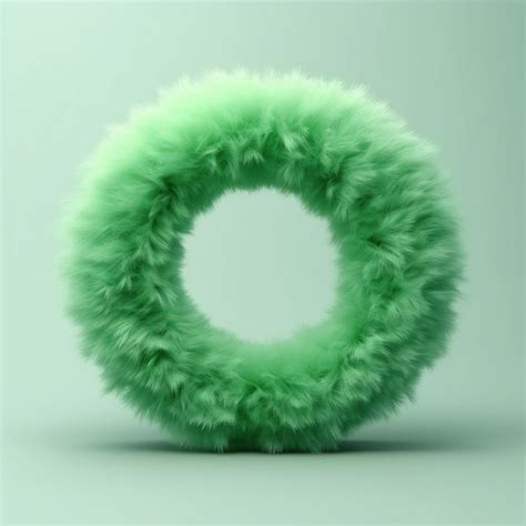 5000 Green Fluffy Button Pictures