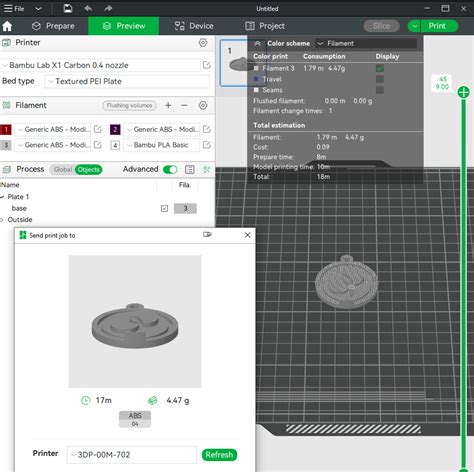 Slicer Chosen Ams Slot Not What Comes Up In Print Dialog Box And Sent To Ams · Issue 333
