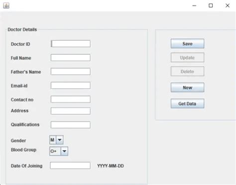 hospital management system project in java swing suredax