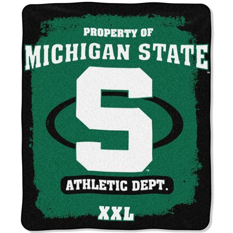Northwest Co College Micro Raschel Throw Michigan State Wayfair