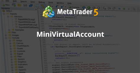 Free Download Of The Minivirtualaccount Library By Russell For Metatrader 4 In The Mql5 Code