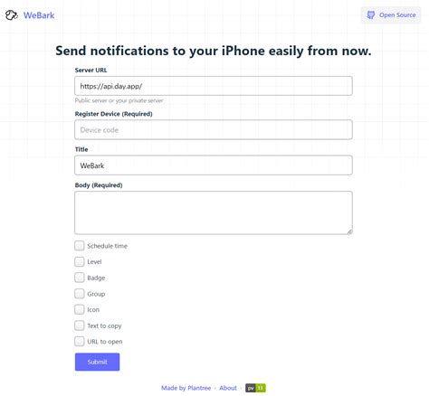 A New Cross Platform Web Client Which Supports Sending Notifications
