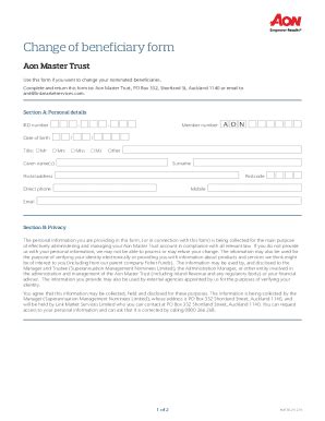 Fillable Online PGL Pension Scheme Nomination Of Beneficiary Form Fax