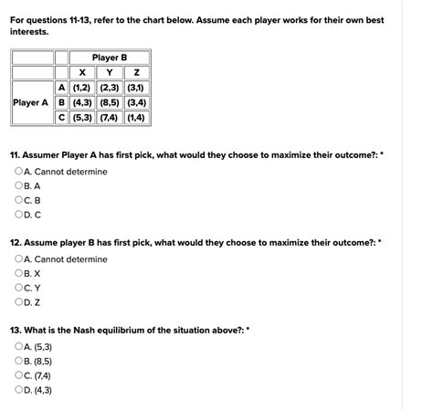 [solved] for questions 11 13 refer to the chart below a