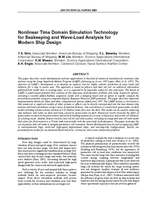 nonlinear time domain simulation technology pdf fluid dynamics